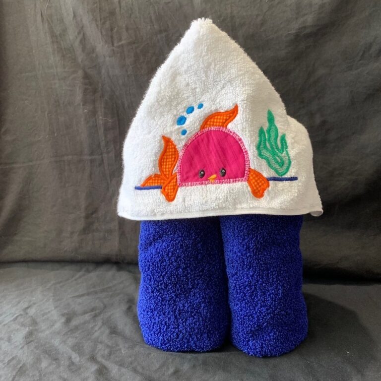 Fish Hooded Towel | on The Hive NZ | sold by Crafty Ideas