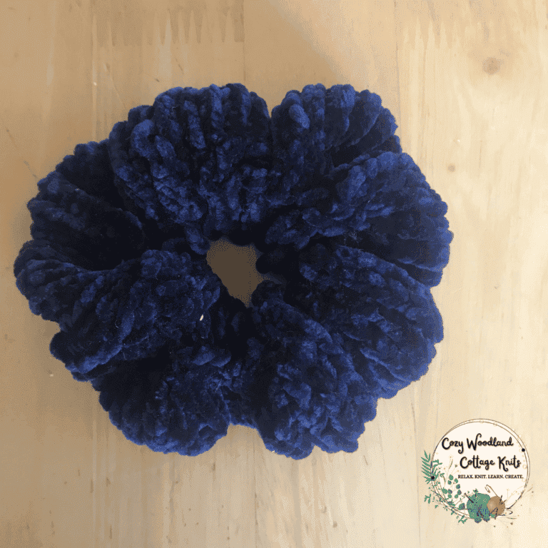 Navy Velvet Scrunchie l on The Hive NZ l Shop Small New Zealand l sold ...