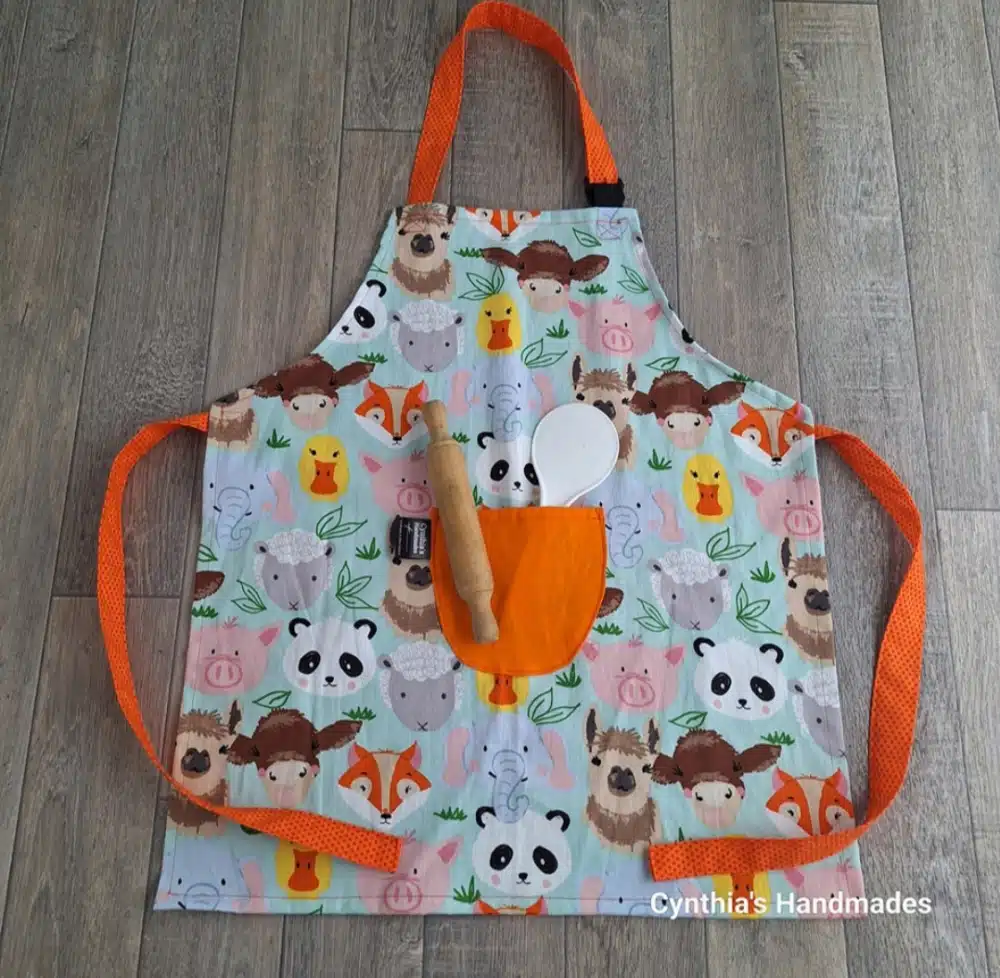 Kids Aprons Animal faces | by Cynthia's Handmades